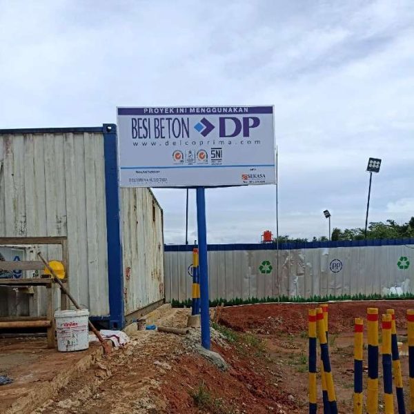 Buat Plang Papan Nama Proyek PT Delcoprima Pacific di Serang